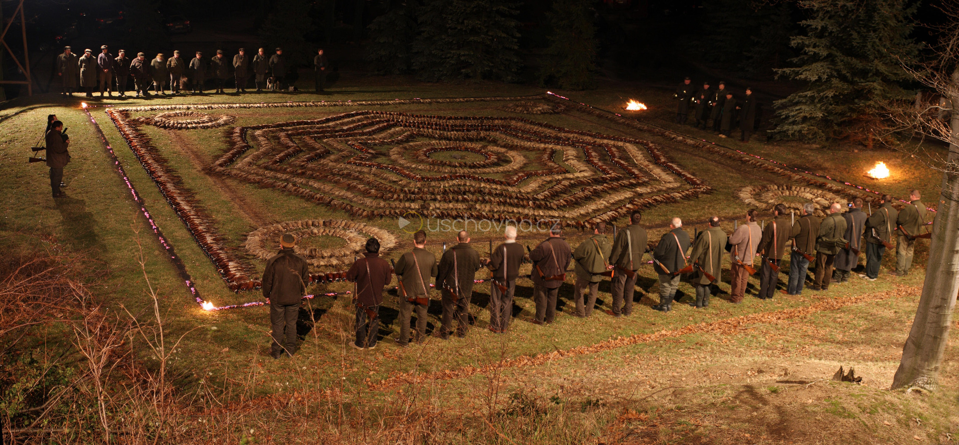 Pheasant hunting in the Albertovec pheasant farm in the Czech Republic